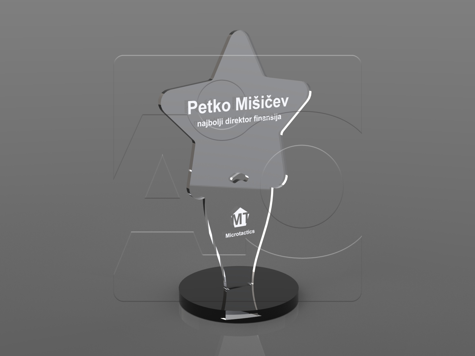 Plaketa od klirita Star