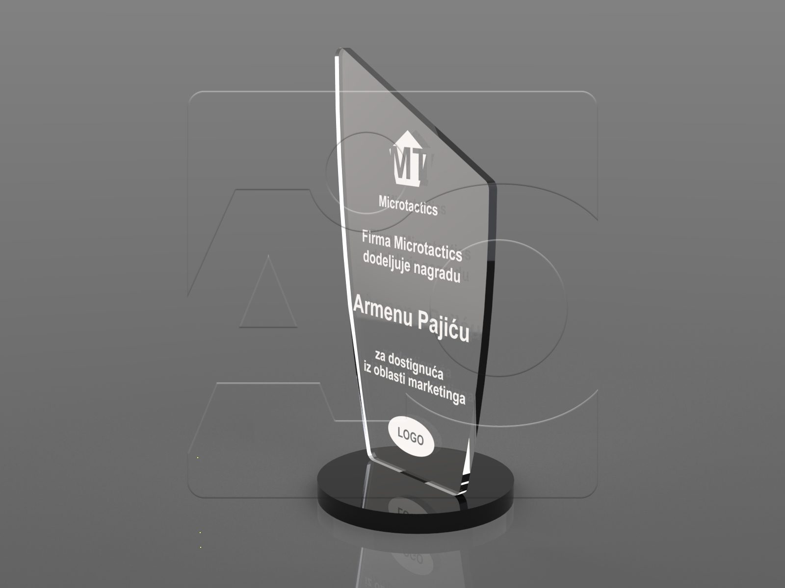 Plaketa od klirita Mars