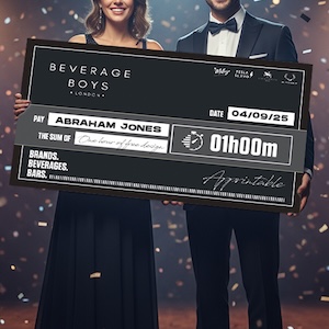 Large Cheque Printing | Design and print Giant Charity Cheque Templates