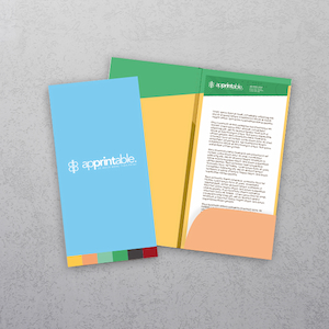 High Quality DL Presentation folders I Personalised folder printing