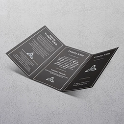 Folded Laminated Leaflets | Matt, Gloss, Soft touch Laminate