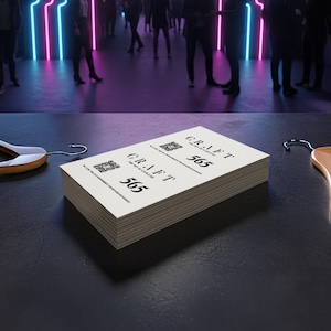 Custom Cloakroom Tags Printing | Numbered Tear-Off Tags for Venues