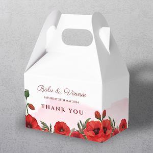 Personalised Wedding Favour Boxes - Printed in the UK for fast delivery