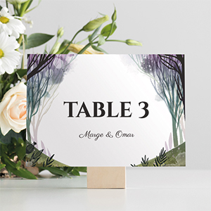 Magical Enchanted Table number I Personalised Quality print