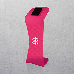 Printed Fabric Tablet Stand | Pop-up Tablet Display