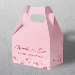 Personalised Wedding Favour Boxes - Printed in the UK for fast delivery