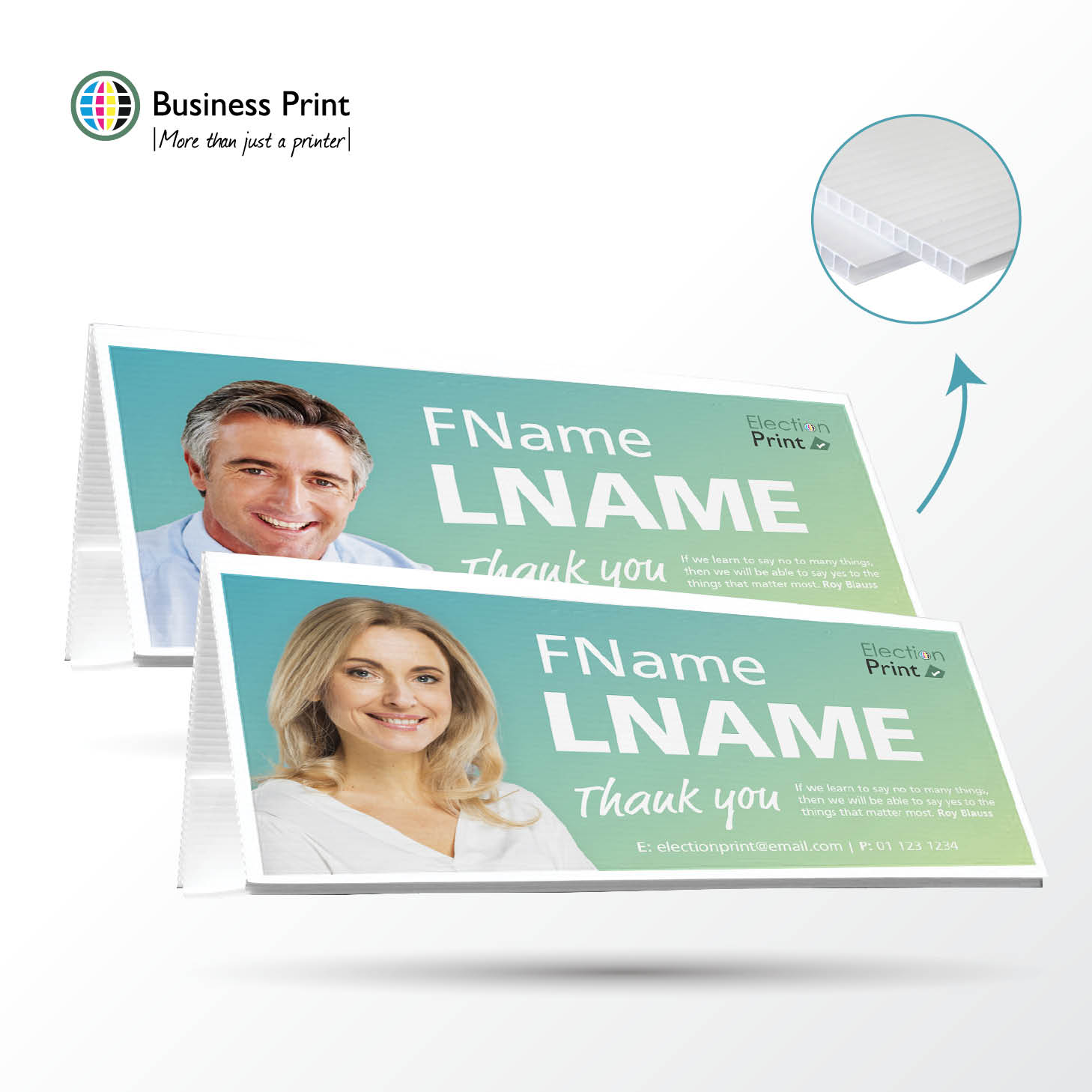 Election Car Magnet Roof Signs | Business Print