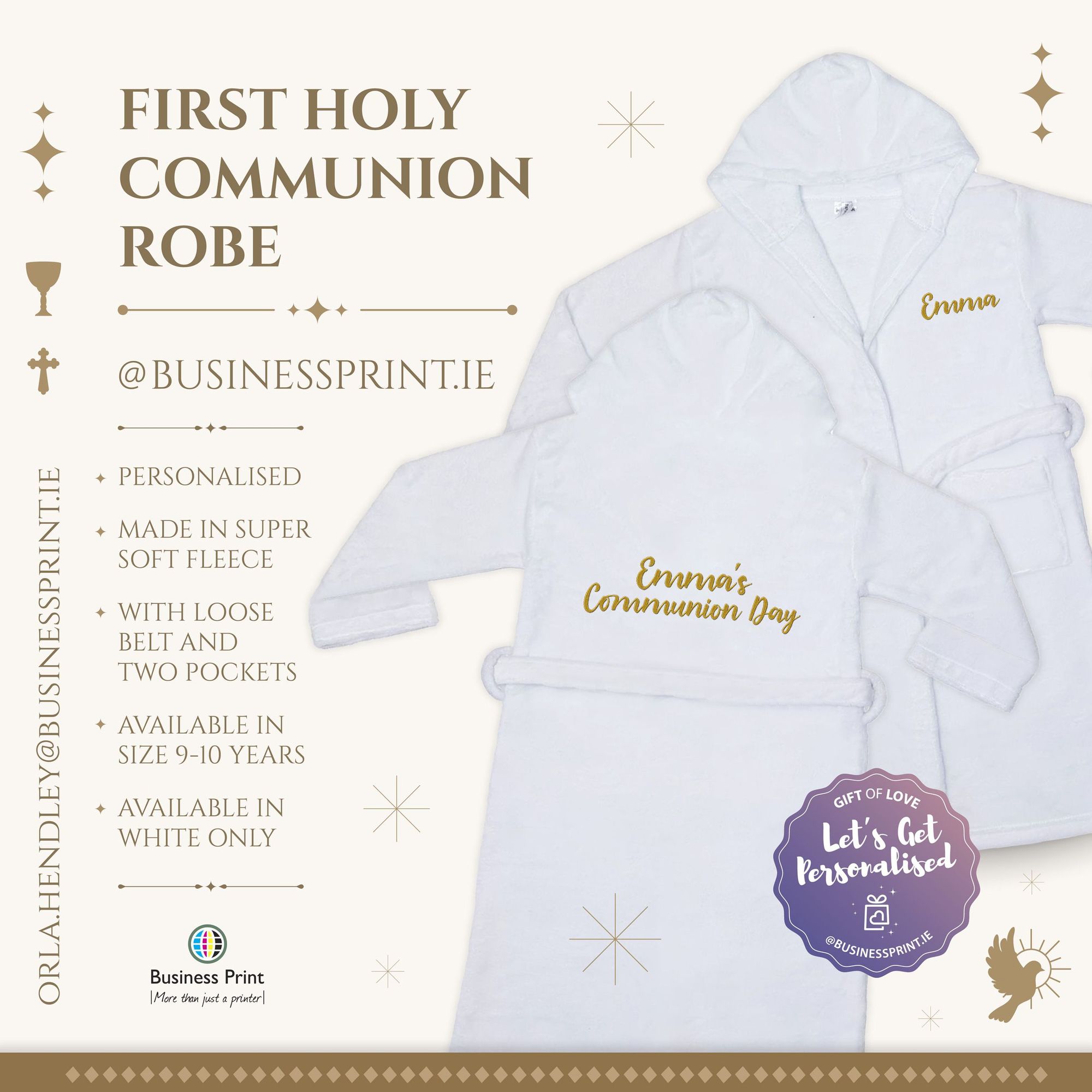 First Holy Communion Rob | Embroidered Gifts | Business Print