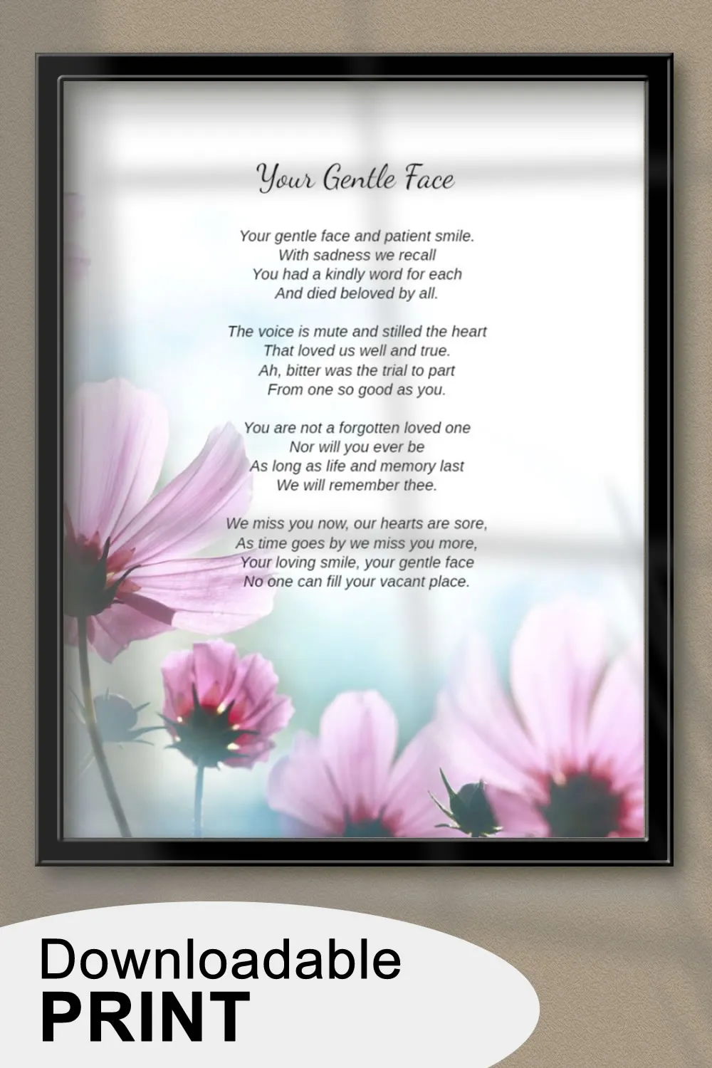 Your Gentle Face Poem