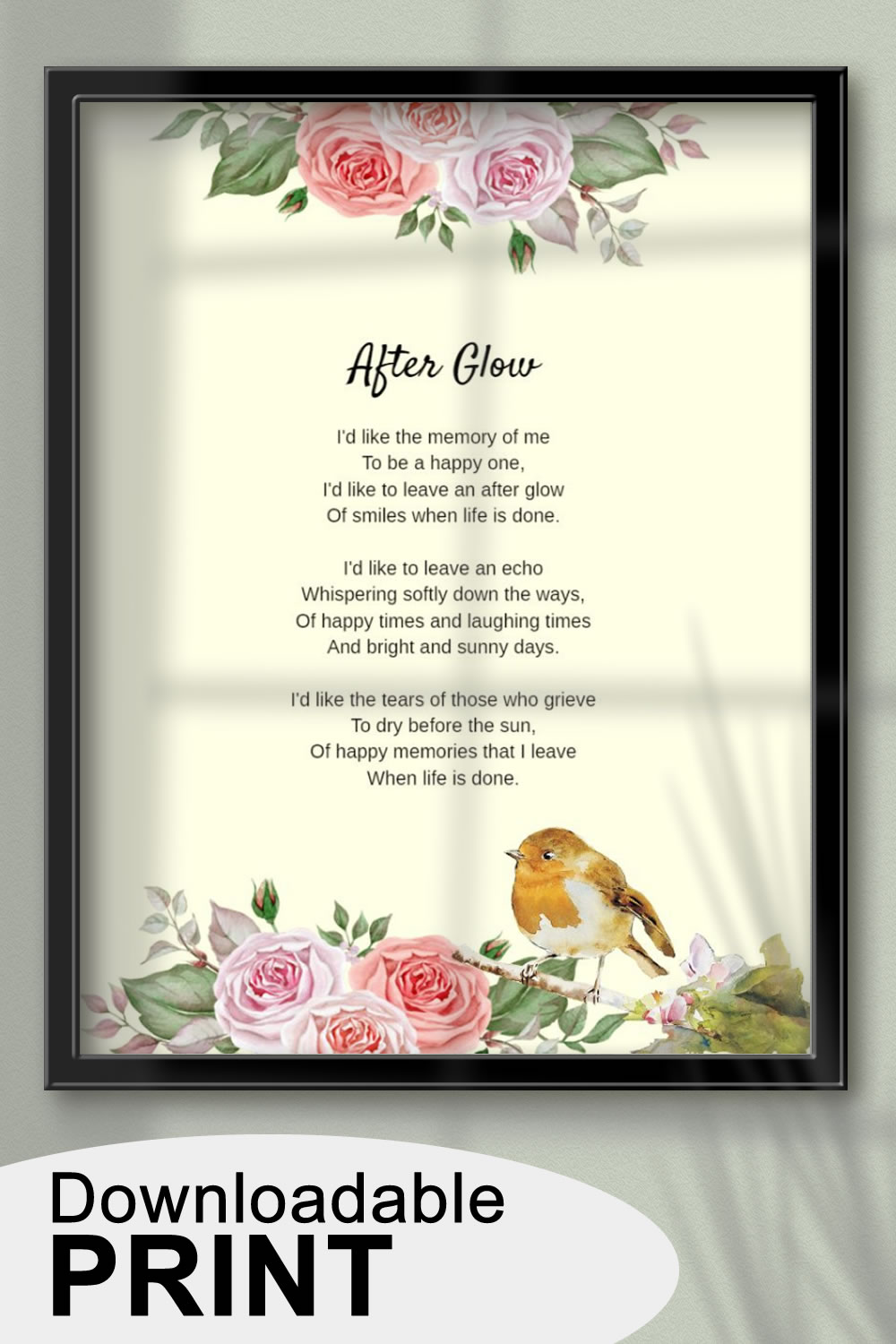 After Glow | One Of The Best Memorial Poems