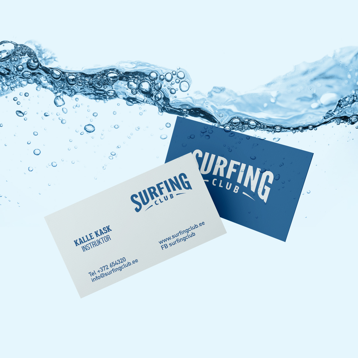 Waterproof business card