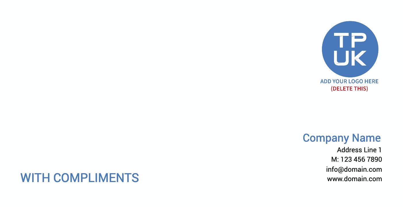 COMPLIMENT SLIPS Templates | Design online for FREE