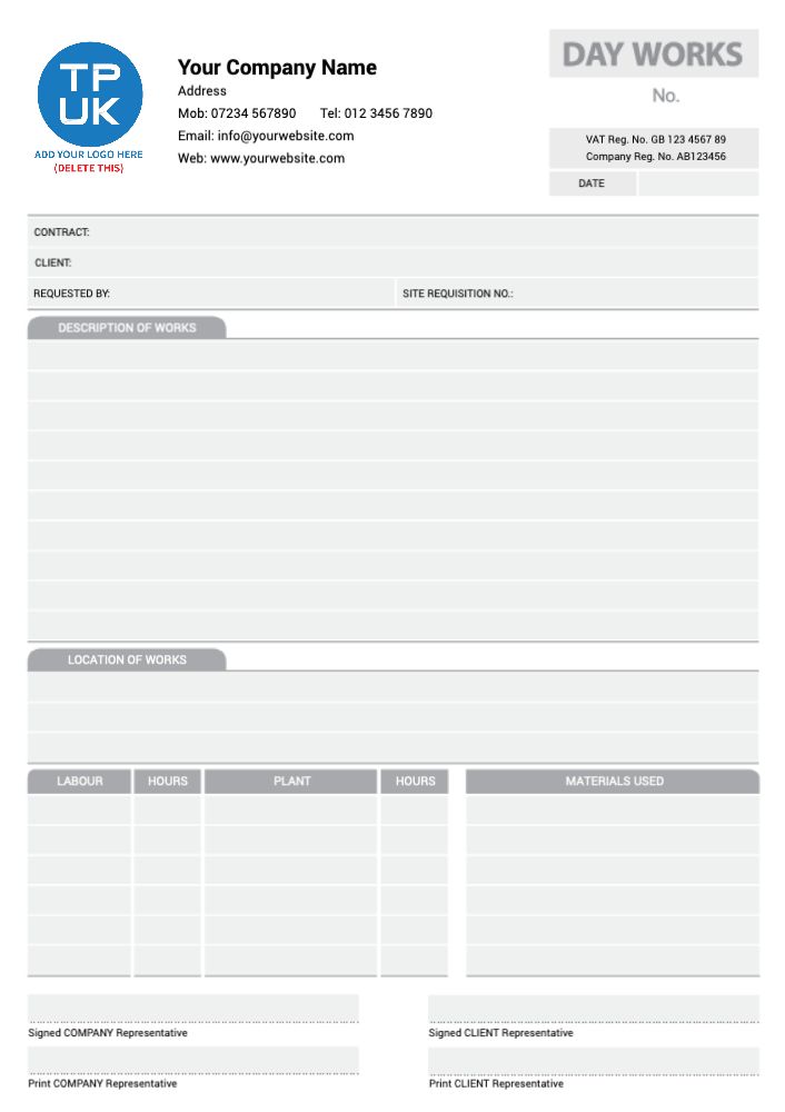 Dayworks Templates | Design Artwork online for FREE