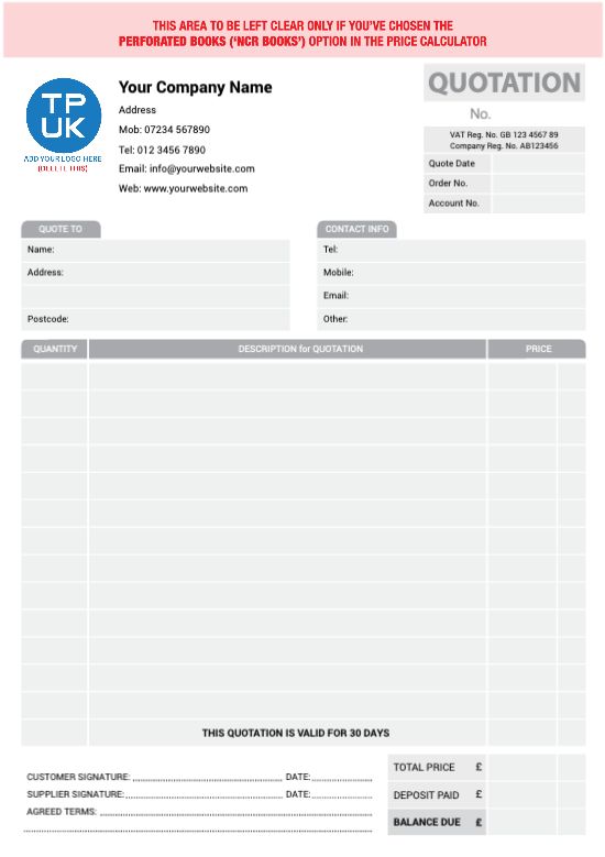 Quote Template | Quotation Form | Design online FREE