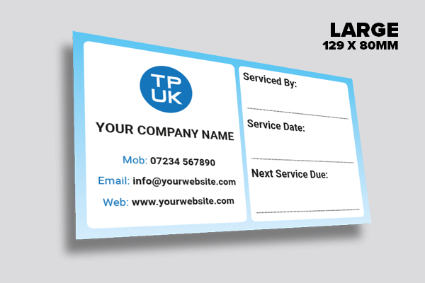 Boiler Service VINYL Labels | Design online for FREE