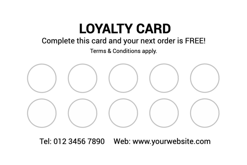 LOYALTY CARD Templates | Design online for FREE