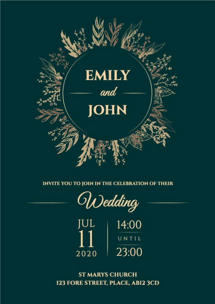 Explore Custom Wedding Invites Templates & Personalize Instantly