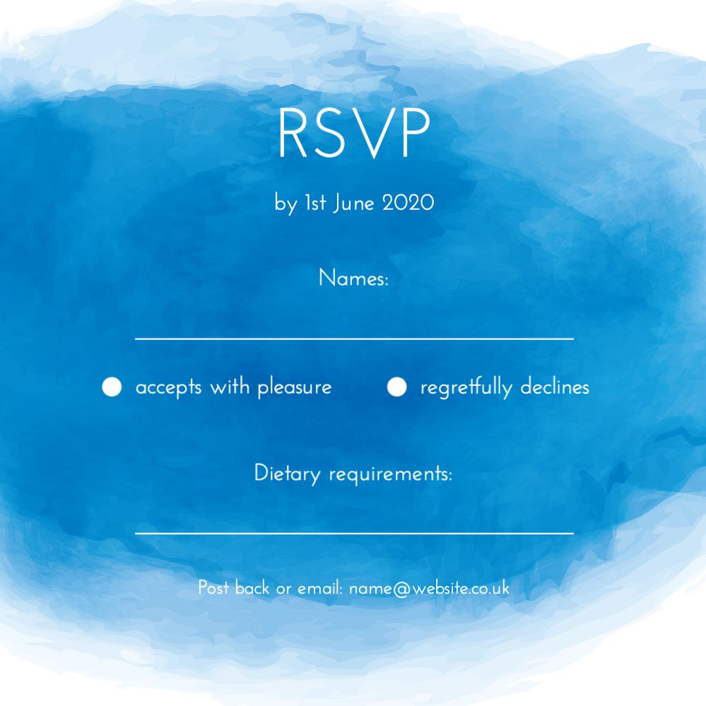 Browse Design - Wedding RSVP - USfor Design & Print