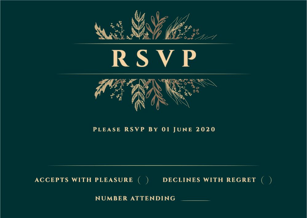 Browse Design - Wedding RSVP - USfor Design & Print