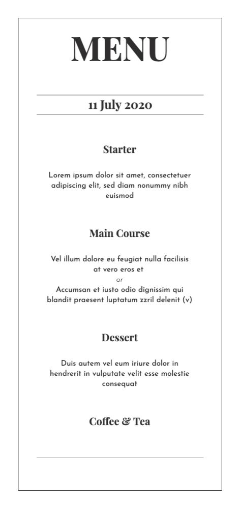 Explore Custom Wedding Menu Templates & Personalize Instantly